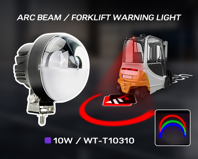 Forklift Safety Upgrade: ARC BEAM Curved Warning Light – Light Up a ...